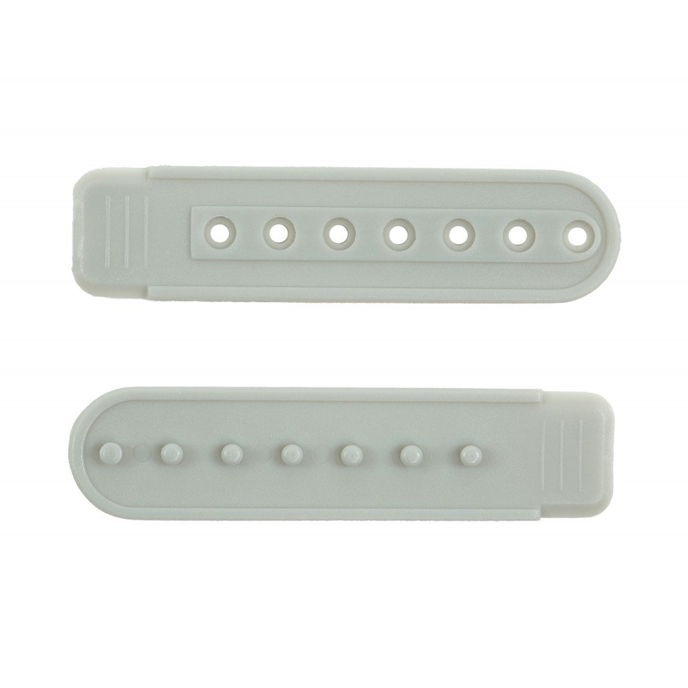 Grey Plastic Snapback Straps (10 Set)